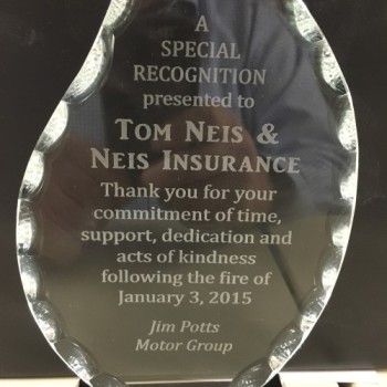 Tom Neis & Neis Insurance Recognition Award | Parr Insurance Brokerage ...